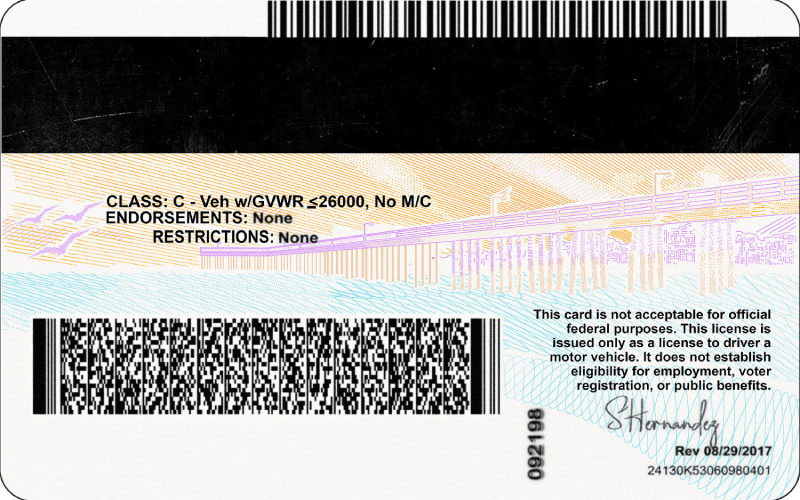 U.S. California fake Drive License customizable template – IdTemplate.to