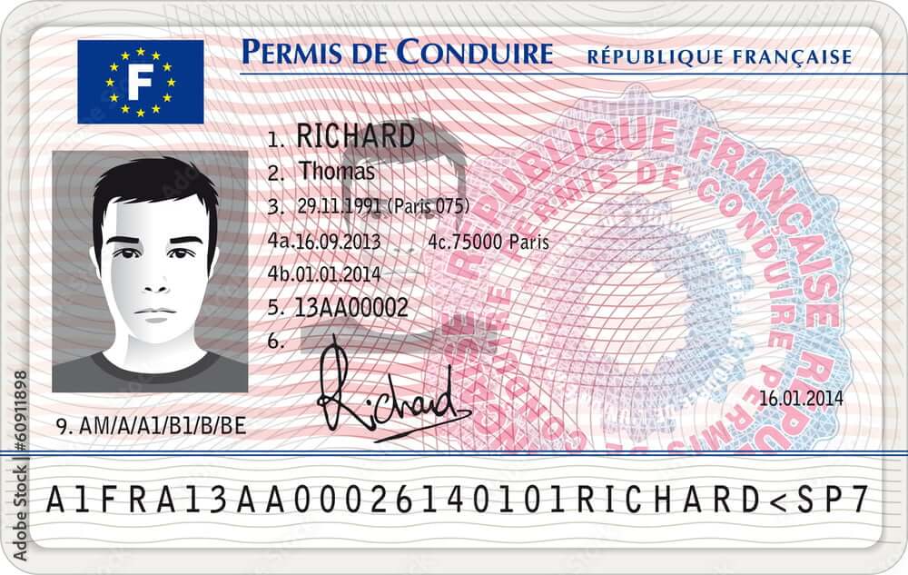 France Driver License (Permis de conduire français) – IdTemplate.to